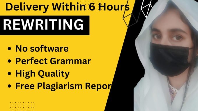 Manually rewrite your content to make it plagiarism free and unique by ...