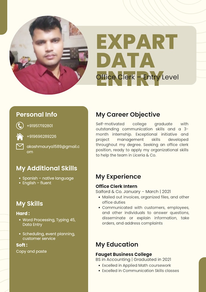 World class data entry for you by Akashmaurya646 | Fiverr