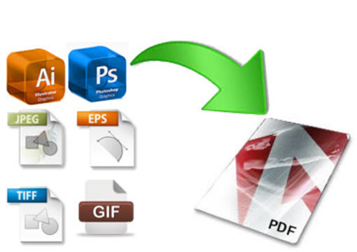 Convert an image (adobe photoshop, adobe illustrator, jpg, tiff, gif, eps â€¦) into a pdf by ...