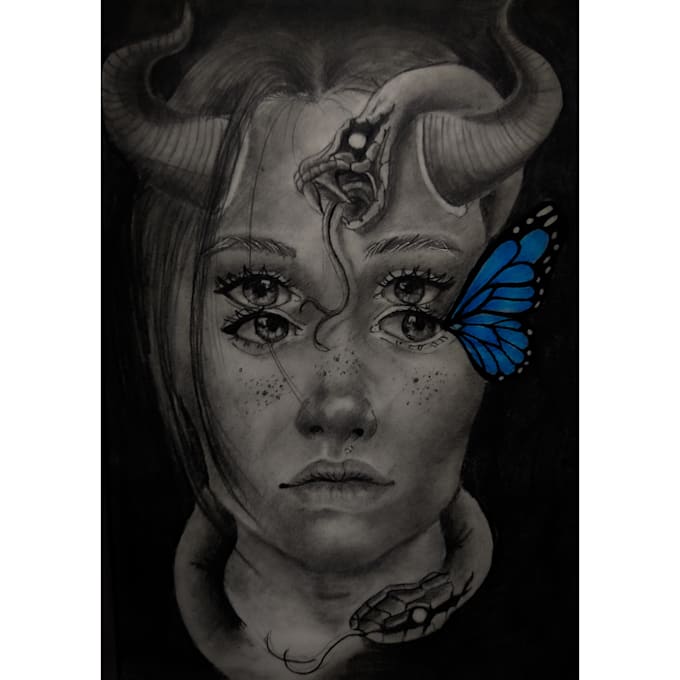 Create unique hand drawn illustrations by Onnatii | Fiverr