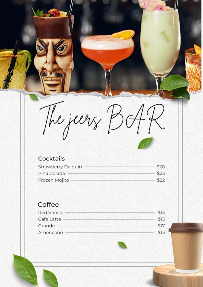 Digital screen menu for your café, bar, food or restaurant by Umer ...
