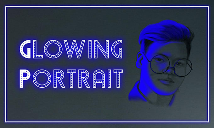 Draw a glowing portrait from your photo by Divineangel0920 | Fiverr