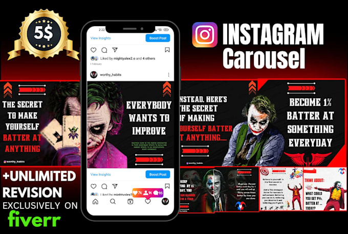 Design attractive social media , story, carousel posts for your ...