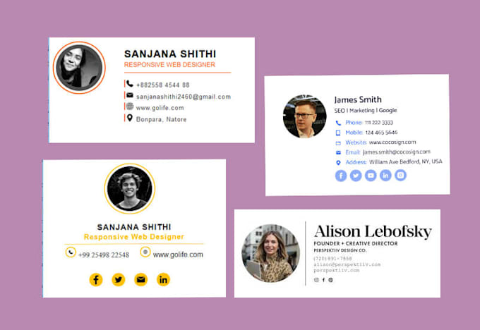 Create a clickable digital email signature by Sanjana_yesmin | Fiverr