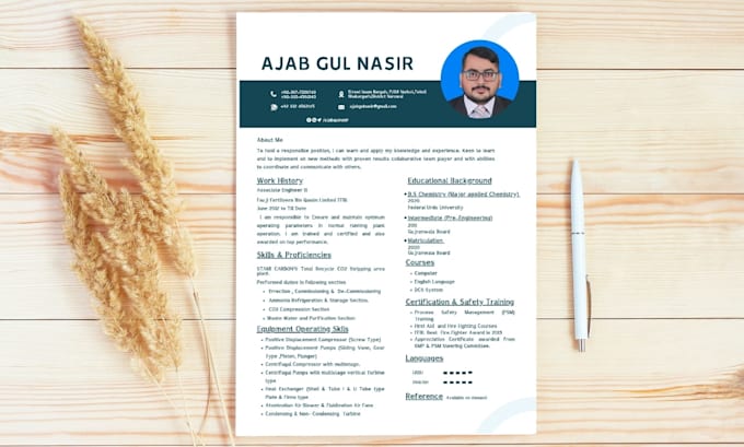 Rewrite a professional resume or cv and cover letter for you by New ...