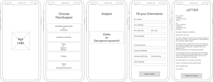 Create wireframe design for your mobile app and website by M_awais1892 ...
