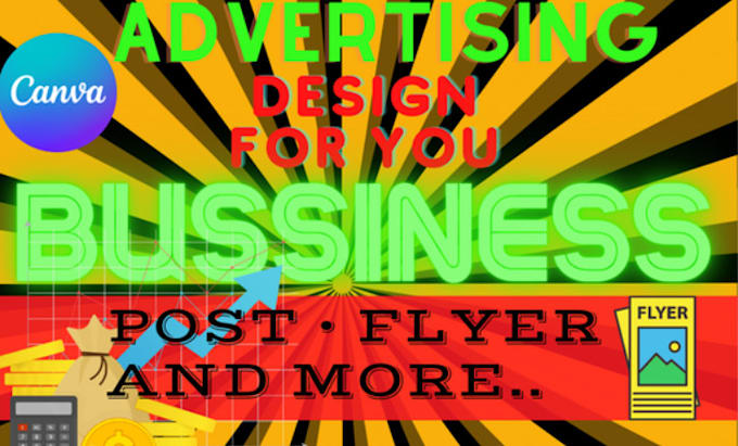 Design for local businesses flyer in canva pro by Littlericks | Fiverr