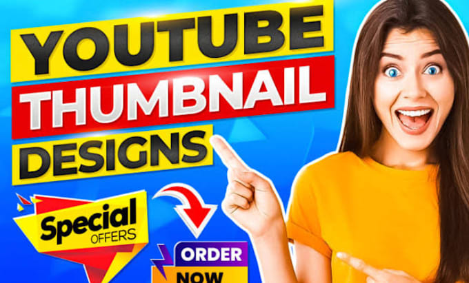 Design perfect youtube thumbnail in 1 hours by Nadeemsajjid | Fiverr