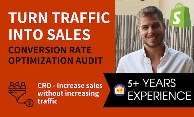 Help you increase your shopify cro, 5 year conversion rate optimization expert by Ramjacobson570 ...