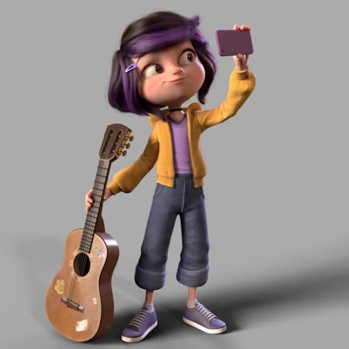 Do cinema 4d, 3d character modelling, character design, 3d model, 3d ...