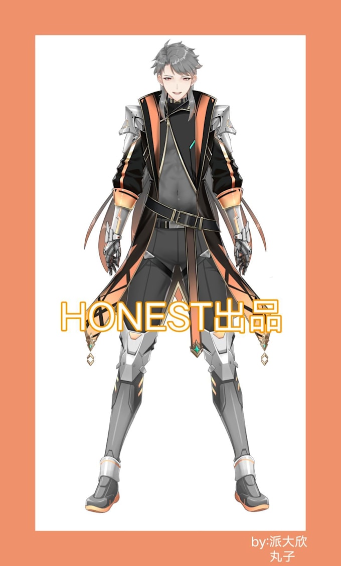 Design 2d vtuber modeling,advanced model customization by Wang84167 ...