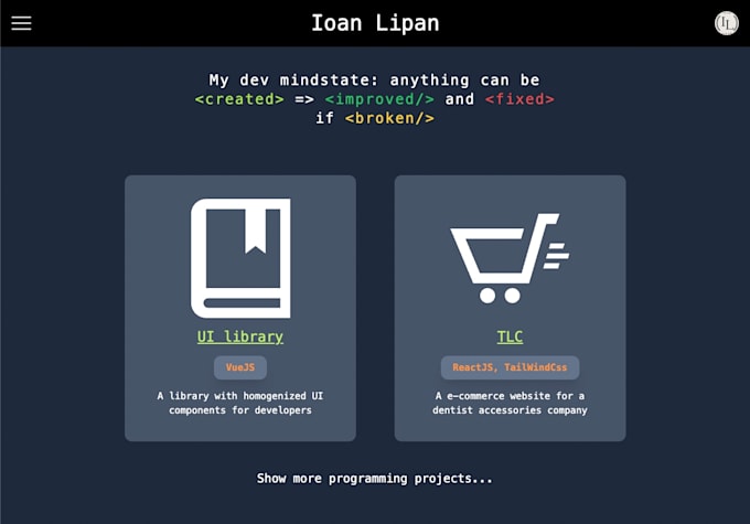 Create a presentation website with html and css by Ioanlipan | Fiverr
