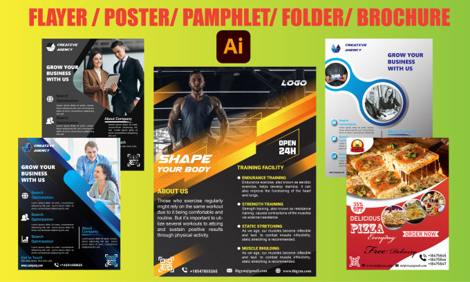 Design tri fold, bi fold pamphlet, attractive brochure, motion flyer, booklet by Manoj1art | Fiverr