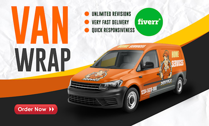 Create professional van wrap design, car, trailer wrap designs by ...