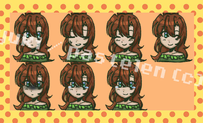 Draw your rpg maker mv characters faces and expressions by Pastellen ...