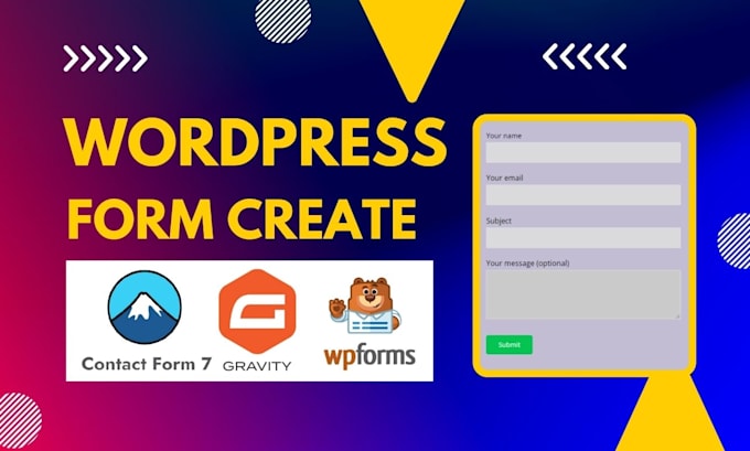 Create Wordpress Form Or Contact Form Or Gravity Forms By Developerfahimb Fiverr