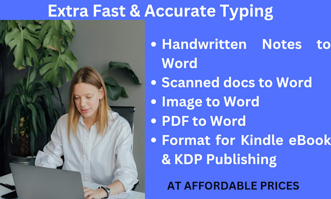 Accurately type and format your handwritten notes and pdf to ms word by ...