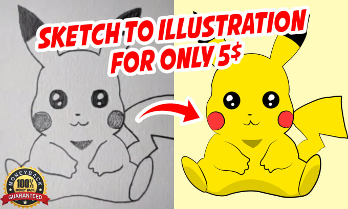 Convert your sketch drawing to vector illustration by Simofathi00 | Fiverr Convert your sketch drawing to vector illustration by Simofathi00 | Fiverr