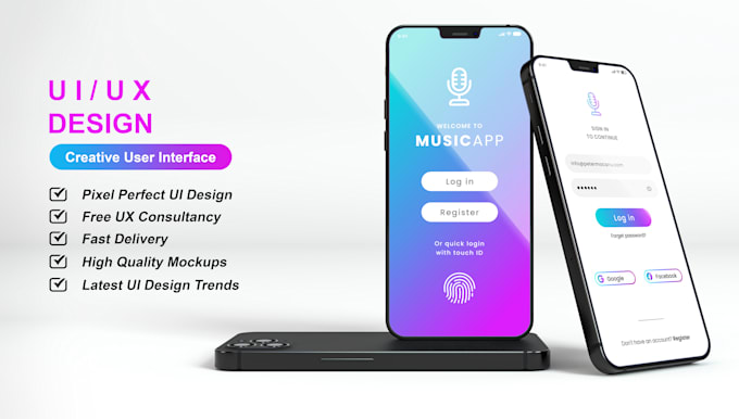 Design creative mobile app ui ux design for android and ios by Mnaparamount | Fiverr