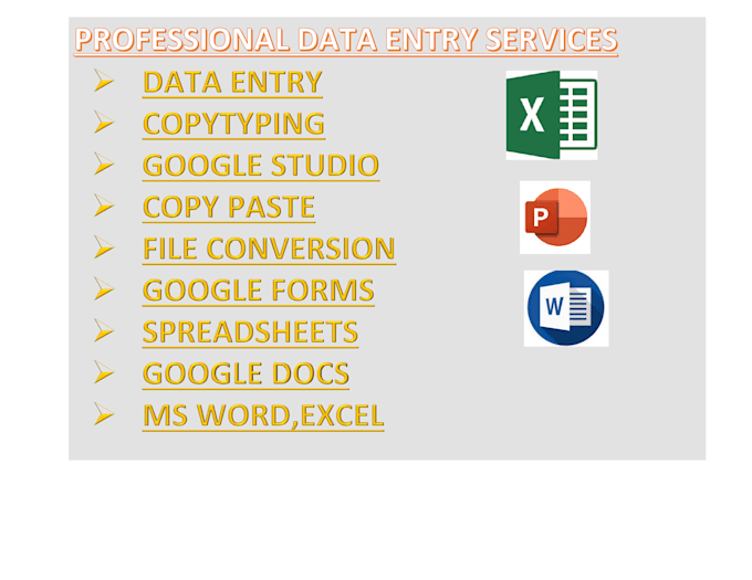 Do fastest data entry, copy typing, pdf to word, excel, typing and ...