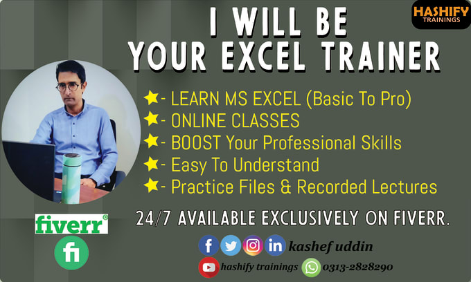 Teach microsoft excel by being your excel coach by Kashefuddin | Fiverr Teach microsoft excel by being your excel coach by Kashefuddin | Fiverr
