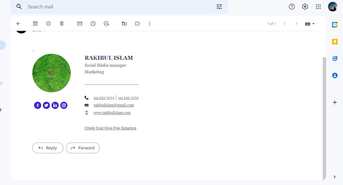 Design clickable html and animated email signature by Ujjalujjal901 ...