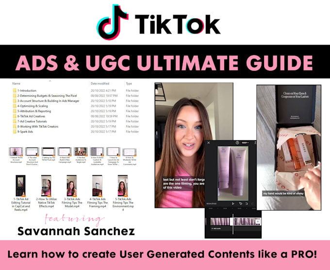Provide The Ultimate Guide For Tiktok Ads And Ugc Creation By Croamack