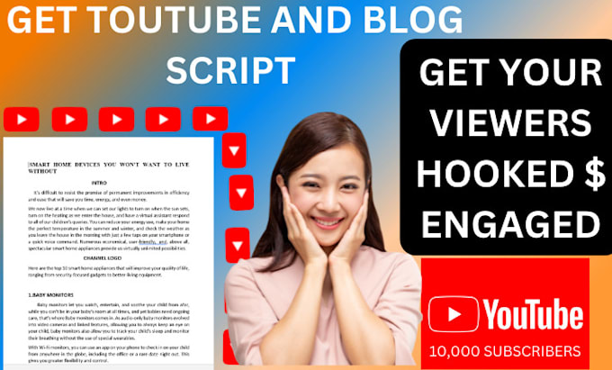 Write you a perfect youtube script by Chilladan | Fiverr