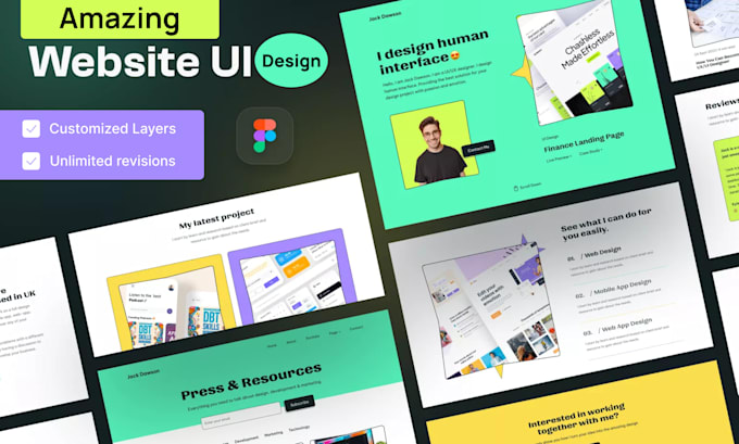 Do website ui ux design, ui ux design, wireframe, web ui design by Ui_ux_beast | Fiverr