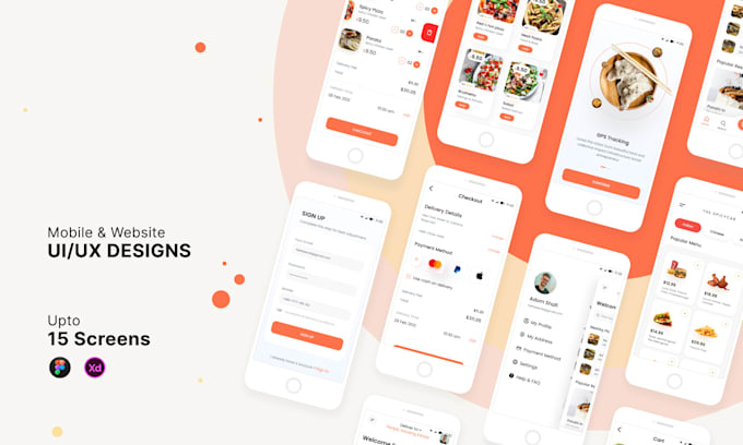 Design amazing mobile and website ui designs in adobe xd and figma by ...
