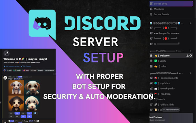 Setup a discord server for you with best design and security by ...