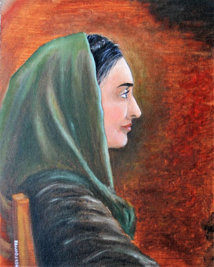 Paint a realistic portrait in oil by Artistakbari | Fiverr