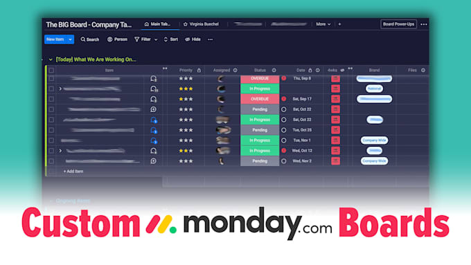 Create custom monday boards and workflows by Buewho | Fiverr