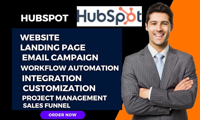 Setup hubspot automation landing page design hubspot crm by Graciee_works | Fiverr