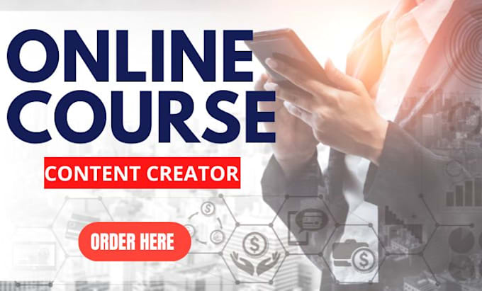 Online course content creation, elearning curriculum outline ...