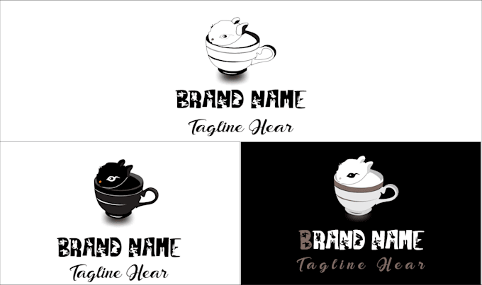 Design awesome rabbit rat and dog logo in 24 hours by Naakhan | Fiverr