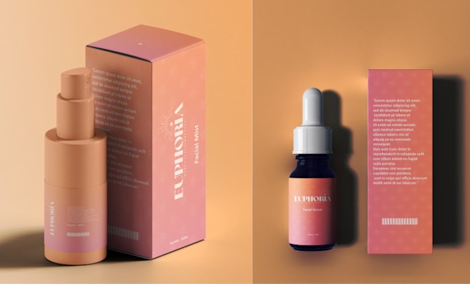 Amazing product packaging and 2d box design by Ayeshaahmed2104 | Fiverr