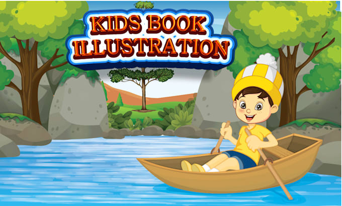 Draw cute kids book illustration and book cover by Shumu_books | Fiverr