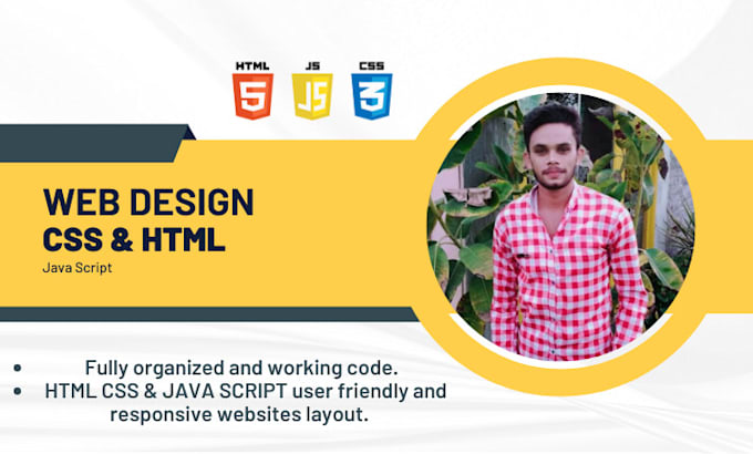 Create your design into html,css and javascript by Asif_zulfiqar | Fiverr Create your design into html,css and javascript by Asif_zulfiqar | Fiverr