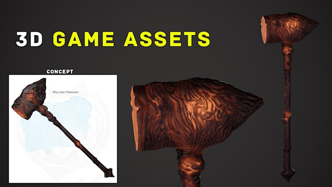 Create 3d game assets, weapons and props by Megacheesee | Fiverr