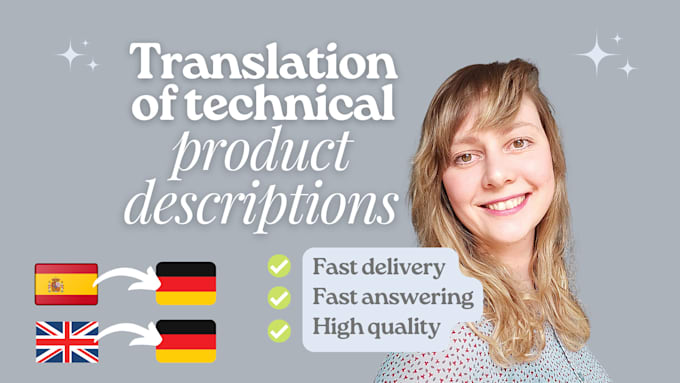 Translate your product descriptions to german by Sinaihalbinsel | Fiverr