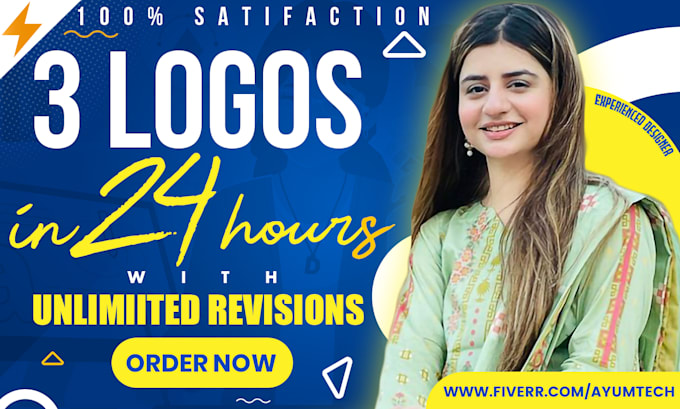 Do unique and modern logo design in 24 hours by Ayumtech | Fiverr