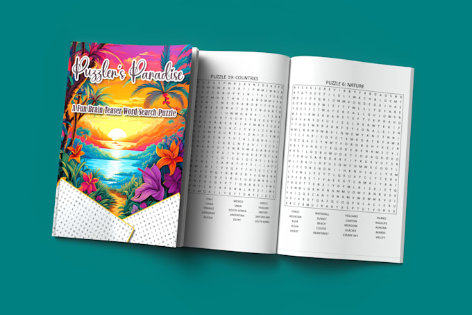 Create 100 niche based word search puzzles for kdp by Oumairi | Fiverr