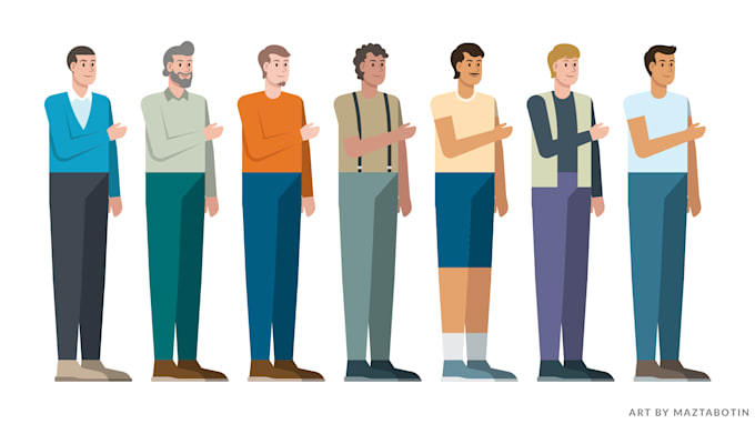 Create characters for 2d animation and explainer video by Maztabotin ...