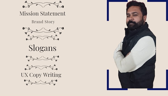 Write a compelling mission statement, slogans, description and copy by ...