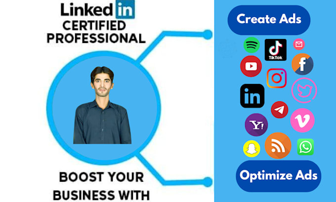 Create and optimize your linkedin ads by Zaffarhussai832 | Fiverr