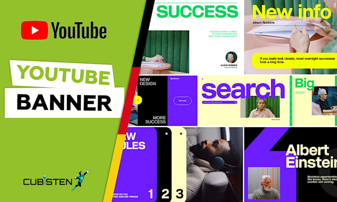 Design your professional youtube or social media banner for your ...