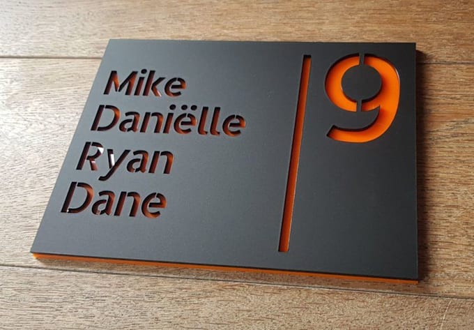 Do signage design along 3d letter work and vector trace and pattern ...