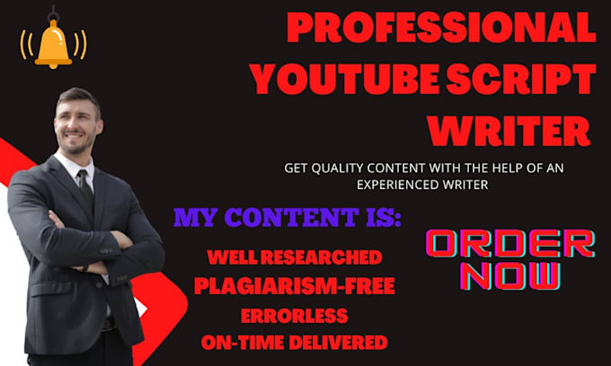 Write unique and professional script for your youtube videos by Mtaha9022 | Fiverr