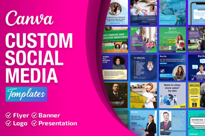 Design social media posts, logo, flyers or anything in canva by Nsajmol17 | Fiverr